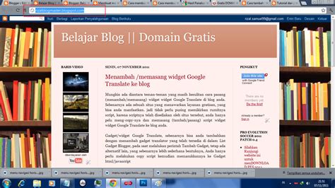 membuat menu navigasi horizontal sederhana ~ belajar blog
