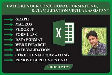 I Will Your Conditional Formatting Data Validation Virtual Assistant For 10 Freelancer Md
