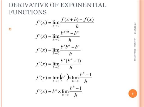 Ppt B 1 6 Derivatives Of Exponential Functions Powerpoint Presentation Id 5692994
