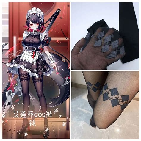 Zenless Zone Zero Ellen Joe Cosplay Black Stockings Pantyhose Anime