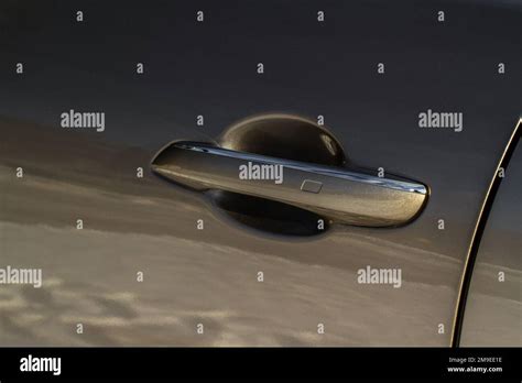 Car Door Handle Keyless Entry Car Door Handle With Touch Sensor Access Button Stock Photo Alamy