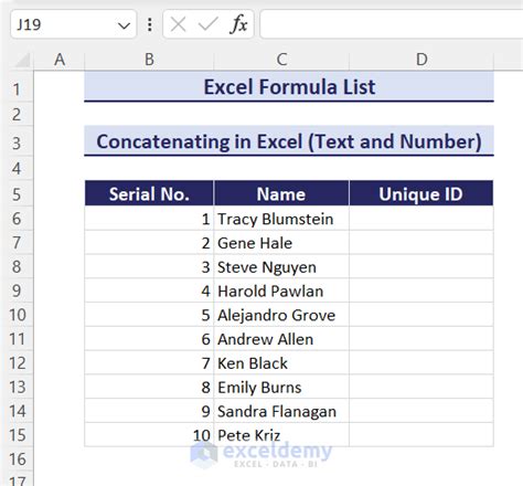 Excel Formula List Useful Formulas To Master Excel ExcelDemy
