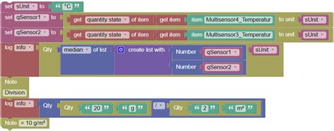 Blockly Script Unable To Divide Or Multiply Temperatures Openhab4