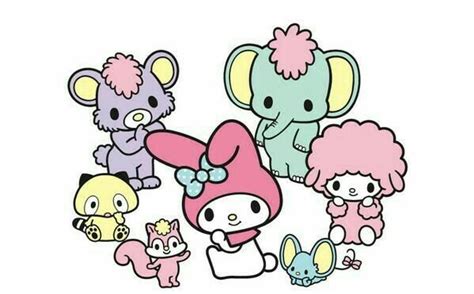 My Melody And Friends Hello Kitty Bear Cartoon Hello Kitty Bear