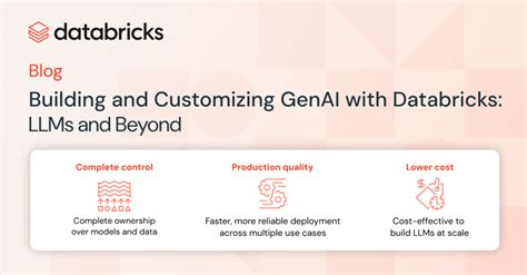 Building And Customizing Genai With Databricks Llms And Beyond Databricks Blog