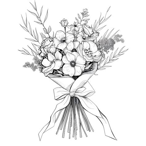Flower Bouquet Sketches Easy How To Draw Flowers Tutorial Video