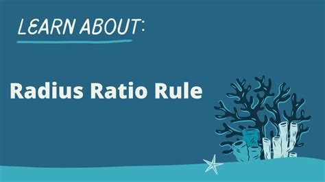radius ratio the radius ratio rule chemistry notes