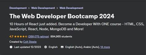 the web developer bootcamp 2024 cursos multimedia and videotutorialez