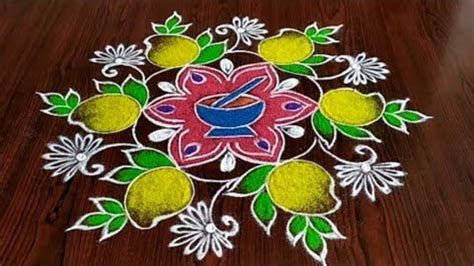 Gudi Padwa Rangoli Ugadi Rangoli Simple And Easy Rangoli Designs