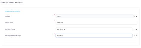 Data Import Templates