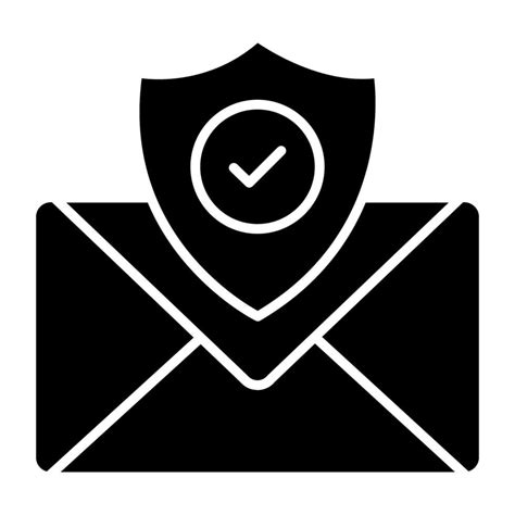 Shield With Envelope Denoting Concept Of Encrypted Mail 41032250 Vector