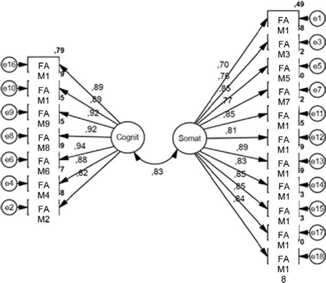 Hypothesized 18 Item Model Of Factorial Structure Of The Fam Pt Scale Download Scientific
