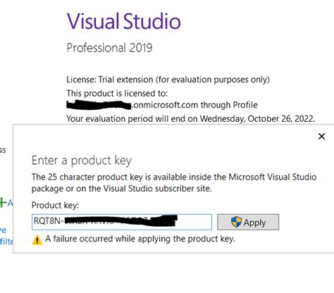 Failed Occurred While Applying Product Key Microsoft Qanda