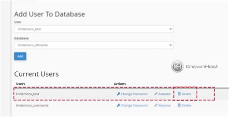 How To Create Mysql Database And User In Cpanel Knownhost