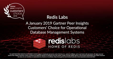 Redis Recognized As Gartner Peer Insights Customers Choiceredis Recognized As Gartner Peer