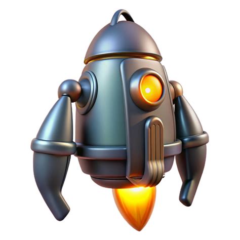 Elegant Minimalist Futuristic Jetpack With Sleek Design And Glowing