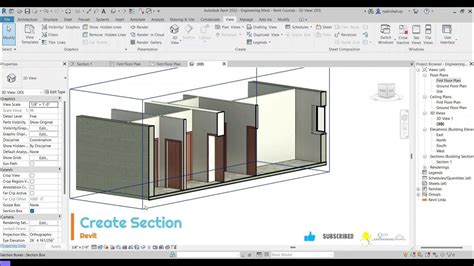 How To Create Section Views In Revit Section In Revit Revit Tutorial Learn Revit 2023