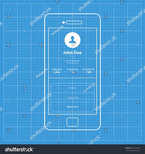 Mobile App Single Screen Ui Kit Stock Vector Royalty Free Shutterstock