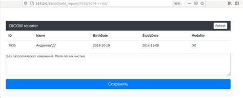 Github Tehnix Dicom Reporter Flask Based App To Create Database From Dicom Images In Folder