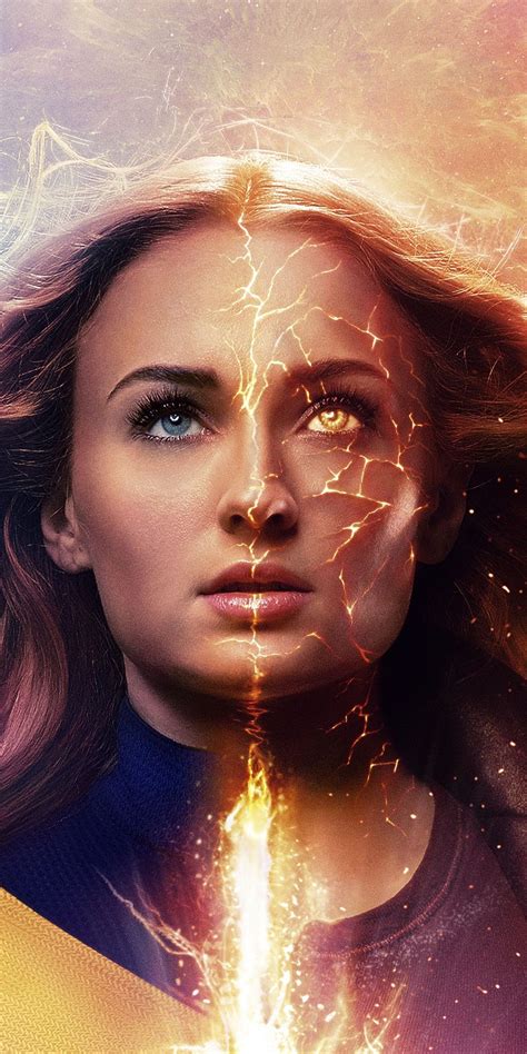 1080x2160 Dark Phoenix Jean Grey X Men Sophie Turner Wallpaper Marvel Jean Grey Dark