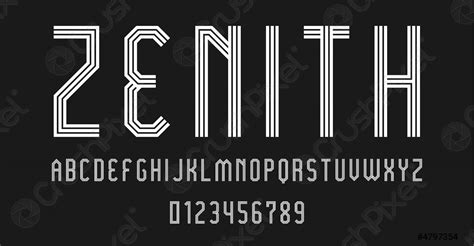 Set Of Alphabets Font Letters And Numbers Stock Vector 4797354 Crushpixel