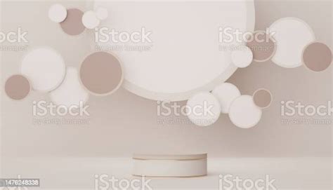 최소한의 기하학적 모양 디자인으로 3d 디스플레이 연단 모형 및 제품 프레젠테이션을 위한 렌더링 장면 0명에 대한 스톡 사진 및 기타 이미지 Istock