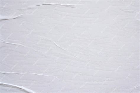 흰색 구겨진 구겨진 종이 포스터 질감 배경 프리미엄 사진