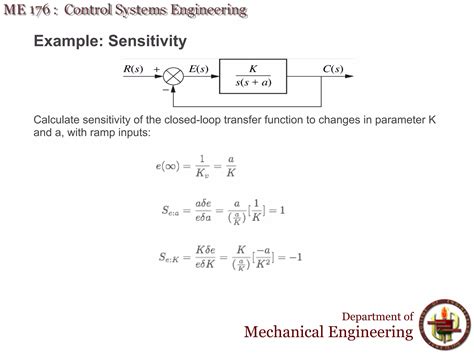 Lecture 12 Me 176 6 Steady State Error Pdf Physics Science