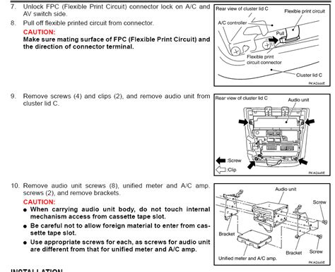2006 Murano Radio Removal Bose Radio System What Is The Procedure To Remove This Radio Cd