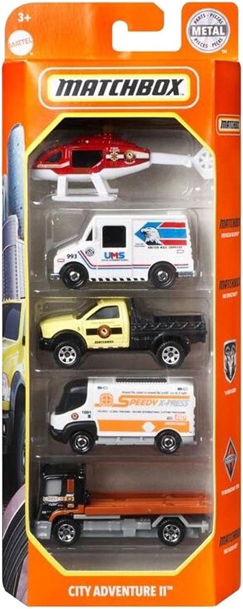 Pack 5 Matchbox City Adventure Ii Gvy43 Br