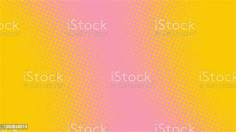 슈퍼 히어로 팝 아트 배경 핑크와 옐로우 컬러 복고풍 만화책 스타일 재미있는 점선 배경 벡터 일러스트 레이 션 Eps10 고풍