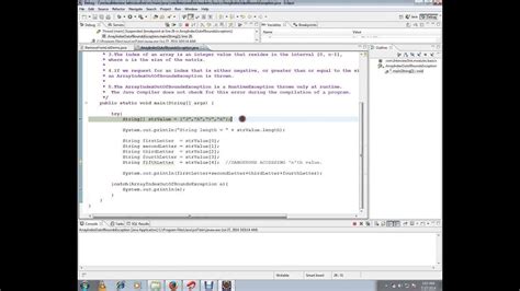 Arrayindexoutofboundsexception In Java Youtube