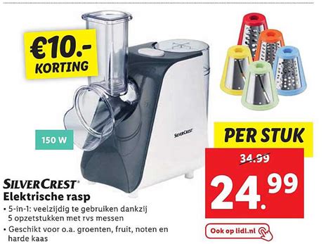 Silvercrest Elektrische Rasp Aanbieding Bij Lidl Folders Nl