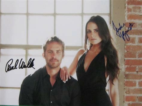 Paul Walker Jordana Brewster Fast Furious Top Collection Signed Photo W