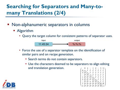 Ppt Multi Column Substring Matching For Database Schema Translation
