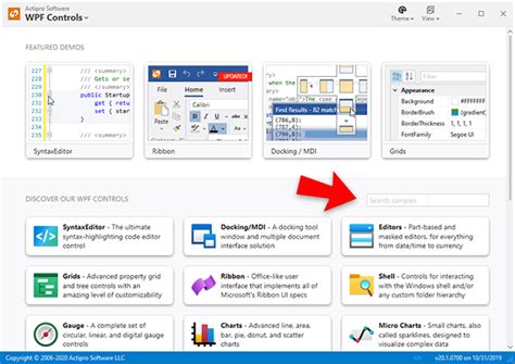 WPF Samples Application Search Mechanism The Actipro Blog