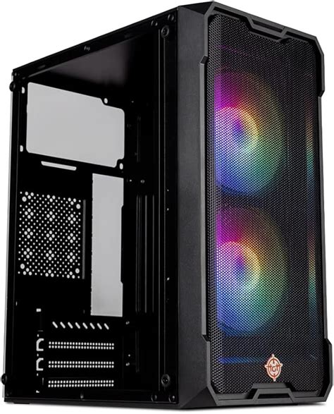 gabinete gamer tgt jester mid tower lateral de vidro com 2 fans