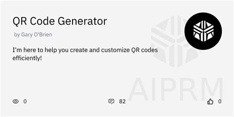Gpt Qr Code Generator 💫 By Gary Obrien Aiprm For Chatgpt