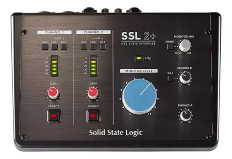 Interface De Áudio Solid State Logic Ssl 2 2x4 Usb Midi Cor Preto Frete Grátis