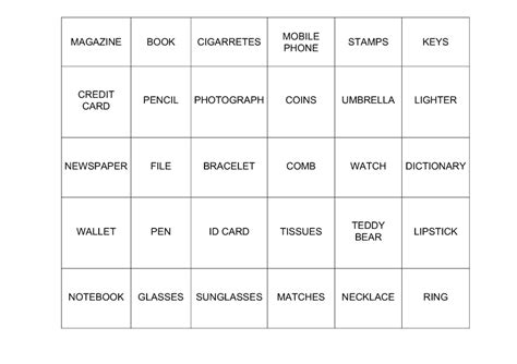 Common Objects [memory Game]