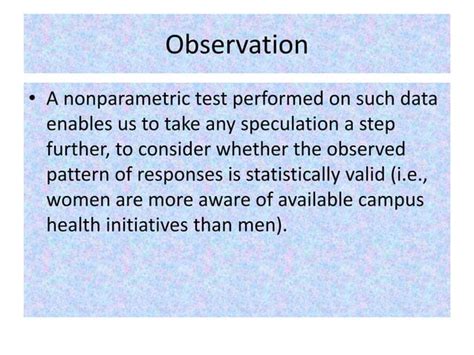 Some Nonparametric Statistic For Categorical And Ordinal Data Ppt