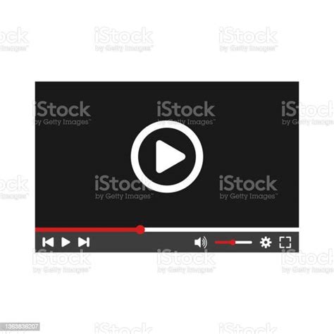 비디오 플레이어 템플릿입니다 웹 배경 디자인을 위한 비디오 플레이어 벡터가 있는 벡터 일러스트레이션입니다 놀기에 대한 스톡 벡터 아트 및 기타 이미지 Istock