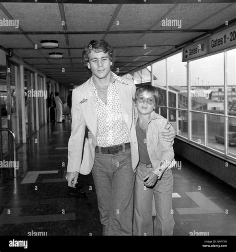American Actor Ryan Oneal With His Actress Daughter Tatum At Heathrow