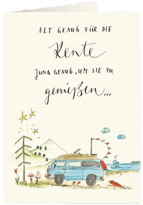 Karte Alt genug für Rente Jung genug um sie zu genießen Ruhestand GrussWerk