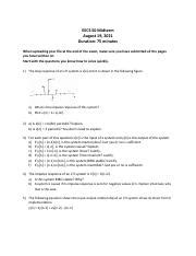 Midterm EECS50 Su21 Pdf EECS 50 Midterm August 19 2021 Duration 75 Minutes When Uploading