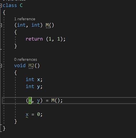 Reference Highlighting Incorrect With Tuples · Issue 52621 · Dotnetroslyn · Github