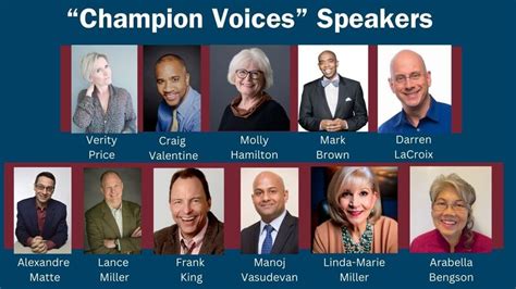 Champion Voices Virtual Summit 2024 Speak Lead Succeed Improve Your