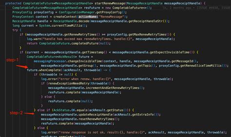data race between receipt handle renew and ack · issue 5523 · apache rocketmq · github