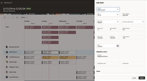 Managing Workforce Schedules