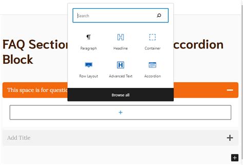 Create An Faq Section With Schema Using Kadence Blocks